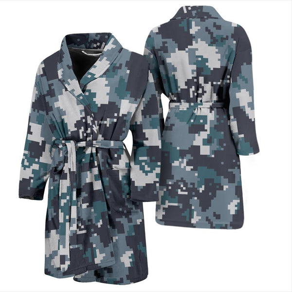 ACU Digital Urban Camouflage Men Bathrobe - JTAMIGO