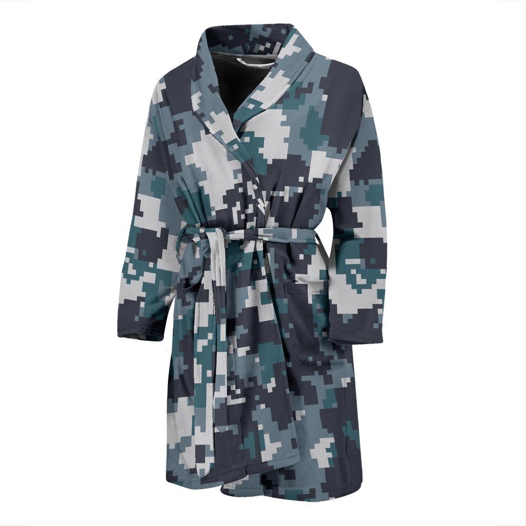 ACU Digital Urban Camouflage Men Bathrobe - JTAMIGO