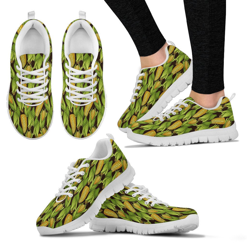 Agricultural Corn Cob Print Women Sneakers - JTAMIGO
