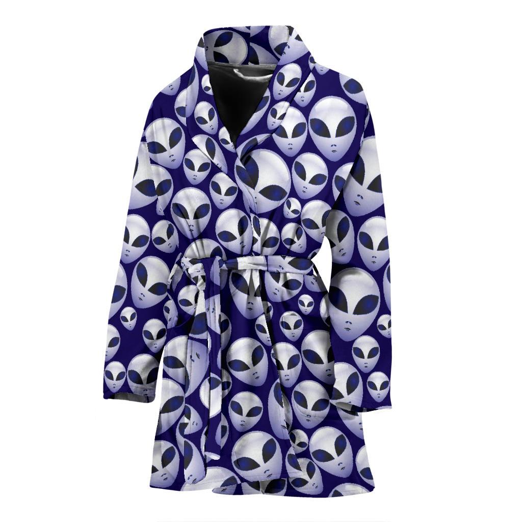 Alien Head Extraterrestrial Women Bathrobe - JTAMIGO.COM