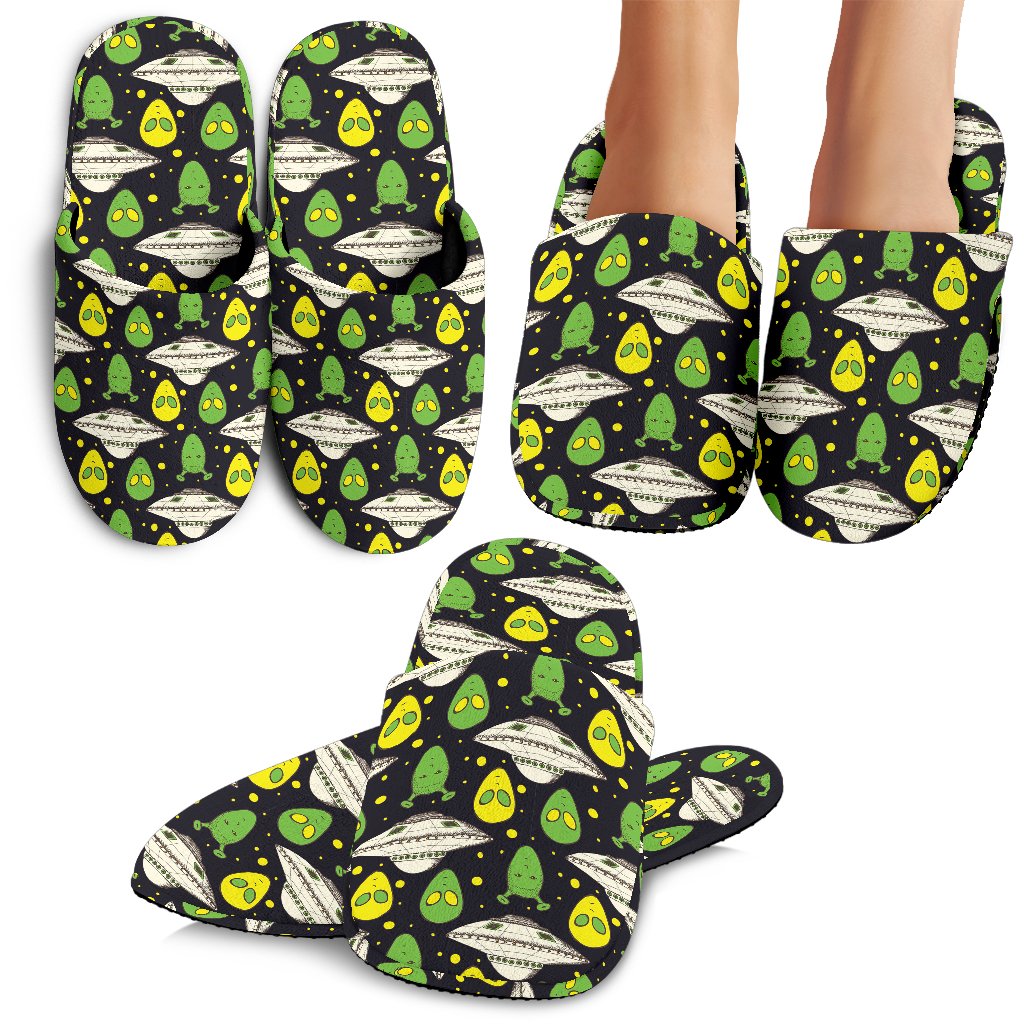 Alien UFO Pattern House Slippers - JTAMIGO