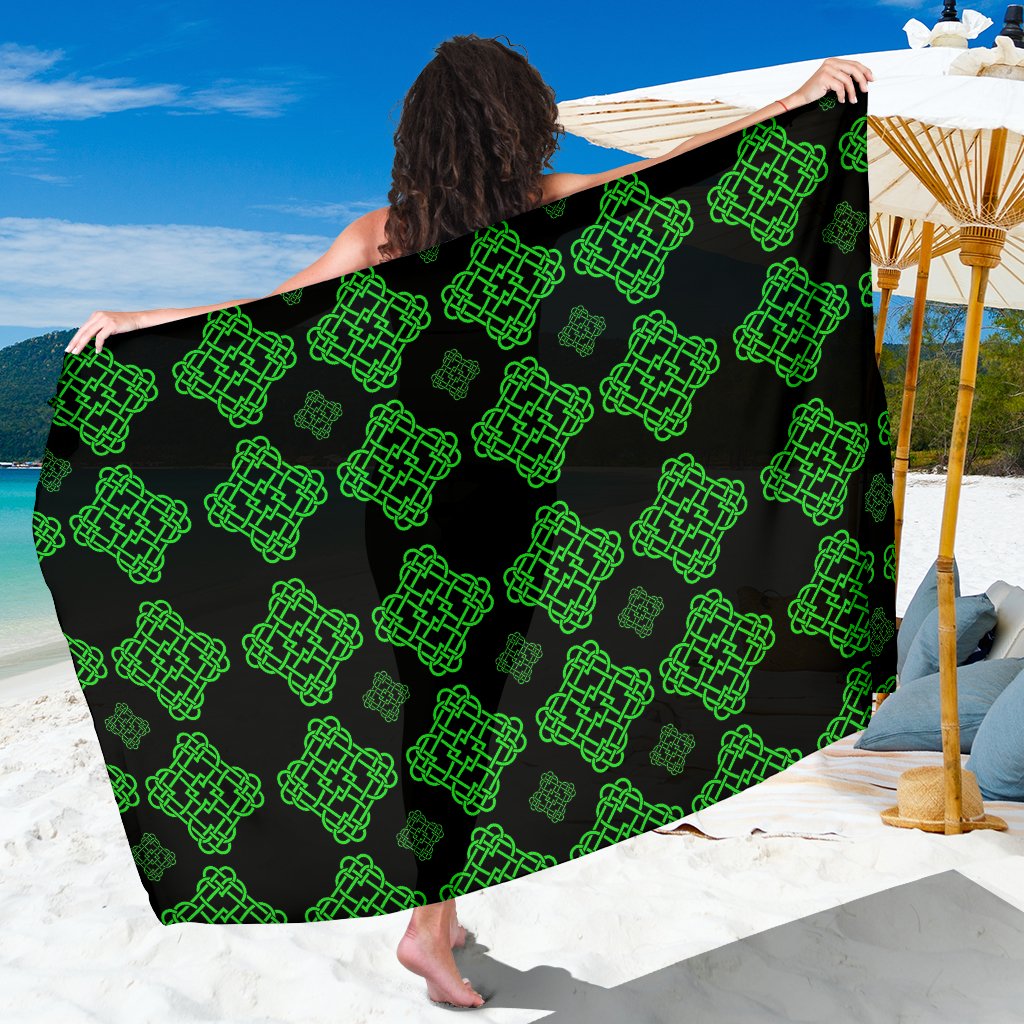 Celtic Knot Green Neon Design Sarong Pareo Wrap – JTAMIGO