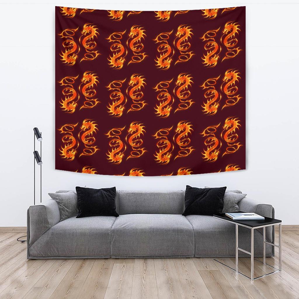 Dragons Fire Design Tapestry – JTAMIGO