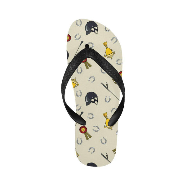 Equestrian Horseshoe Equipment Flip Flops - JTAMIGO
