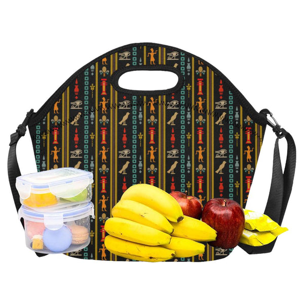 Eye of Horus Egypt Style Pattern Neoprene Lunch Bag - JTAMIGO