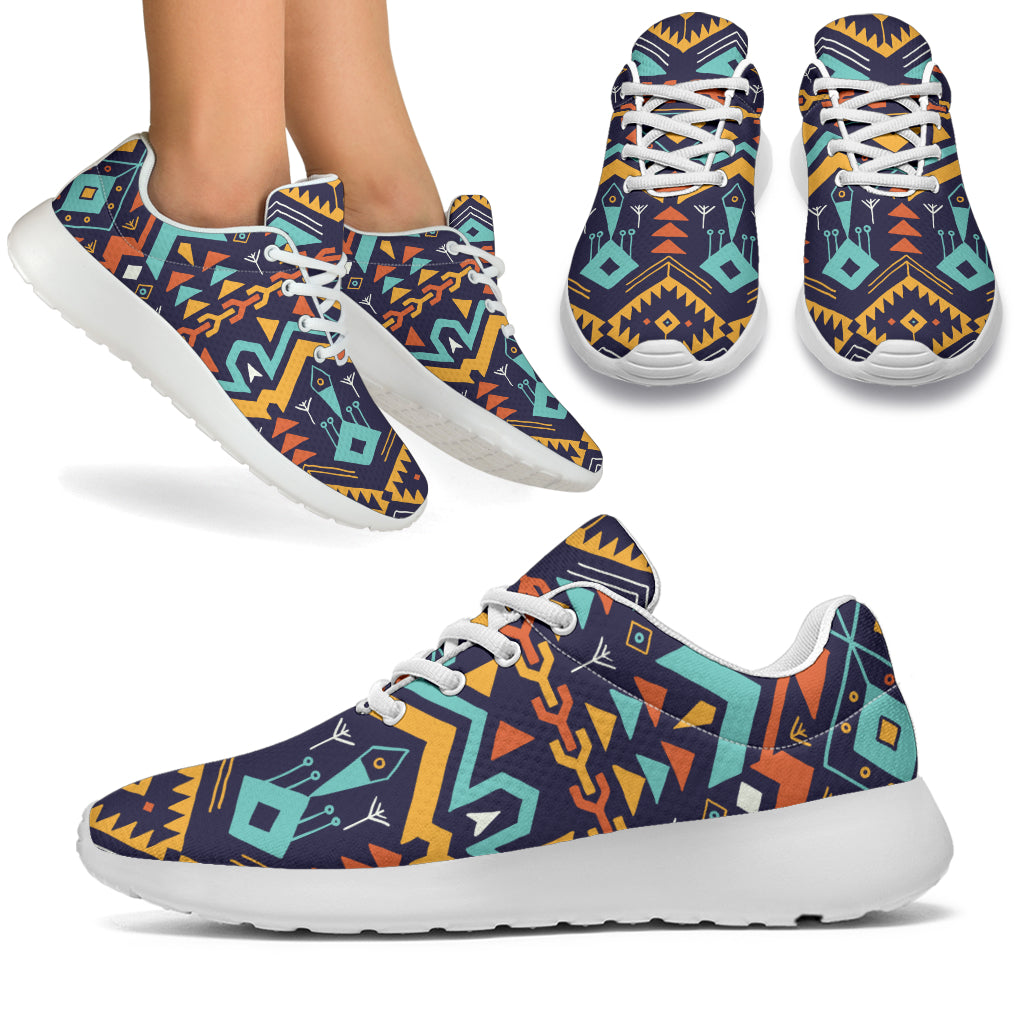 Aztec Style Print Pattern Athletic Shoes - JTAMIGO