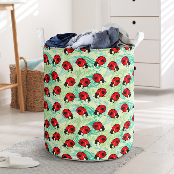 Ladybug Cute Print Pattern Laundry Basket - JTAMIGO