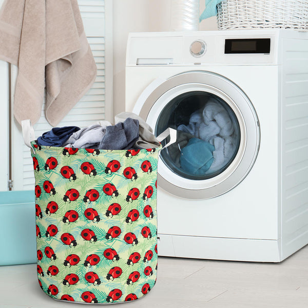 Ladybug Cute Print Pattern Laundry Basket - JTAMIGO