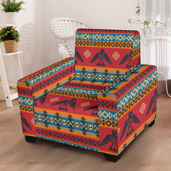 Eagles Native American Design Armchair Slipcover - JTAMIGO