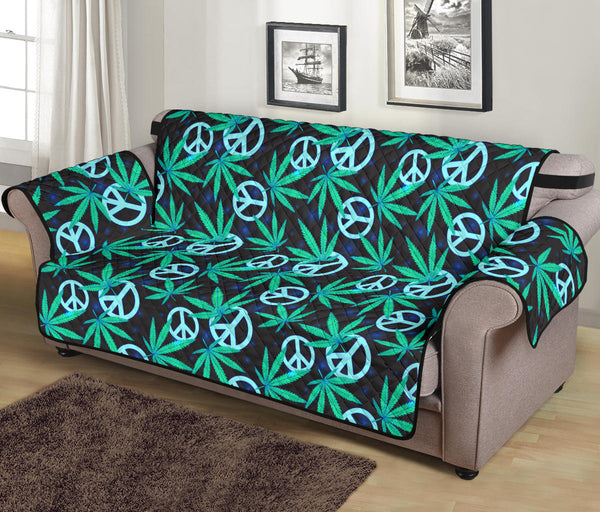 Peace Sign Themed Design Print Sofa Cover Protector - JTAMIGO