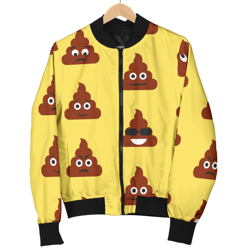 Emoji Poop Print Pattern Men Bomber Jacket – JTAMIGO
