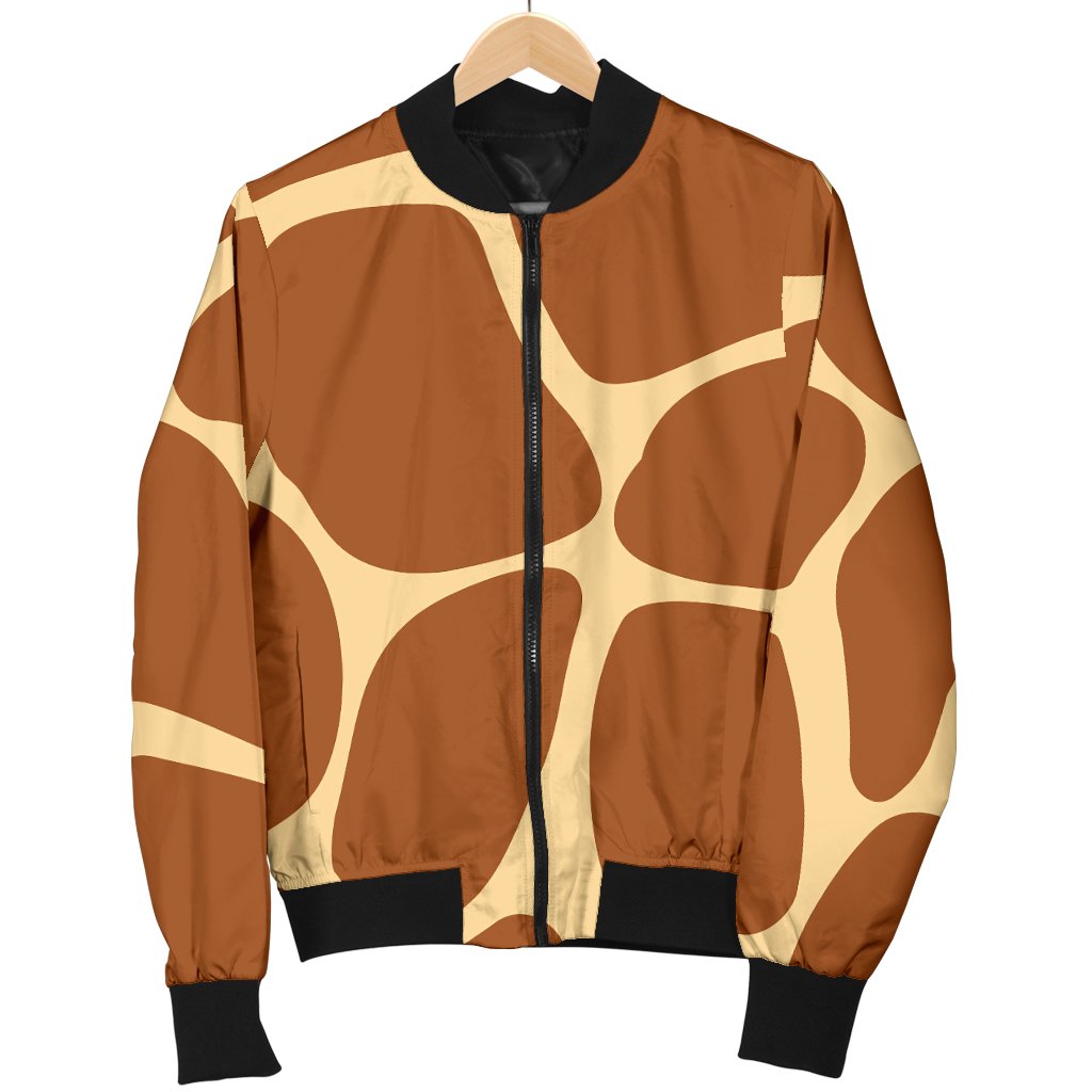 Giraffe Texture Print Women's Bomber Jacket – JTAMIGO