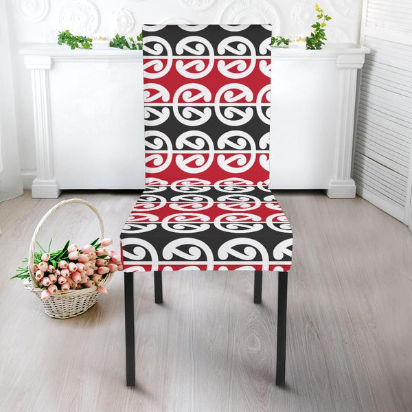 Maori Classic Themed Design Print Dining Chair Slipcover - JTAMIGO