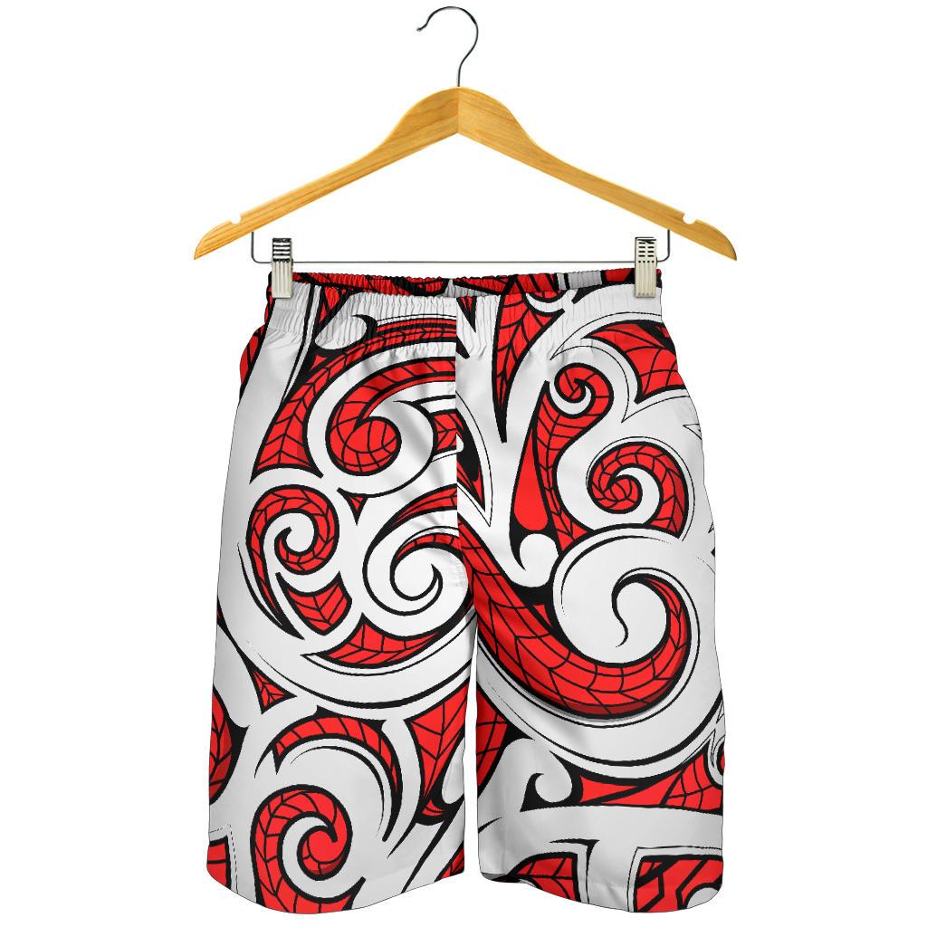 Maori Polynesian Themed Design Print Mens Shorts - JTAMIGO