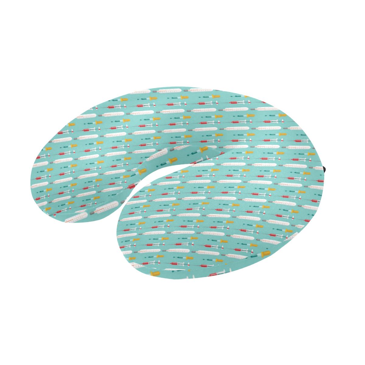 Phlebotomist Medical Print U-Shaped Travel Neck Pillow - JTAMIGO