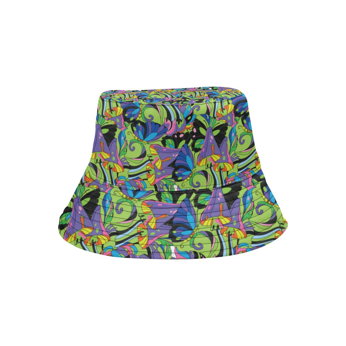 Psychedelic Trippy Mushroom Themed Unisex Bucket Hat - JTAMIGO