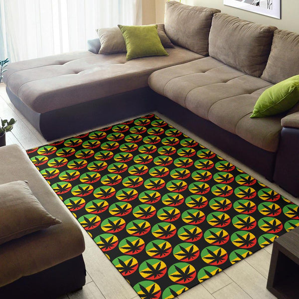 Rasta Reggae Color Design Area Rugs - JTAMIGO