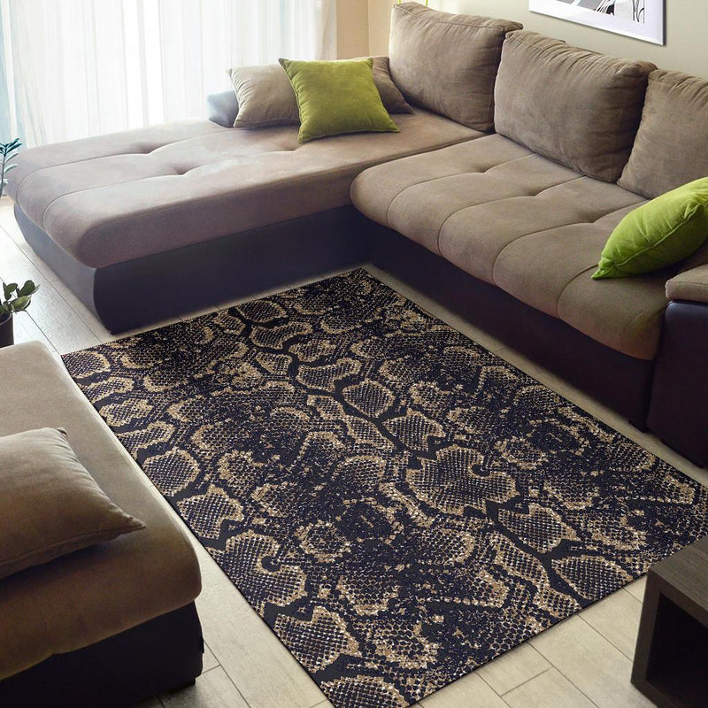 Snake Skin Pattern Print Area Rugs - JTAMIGO