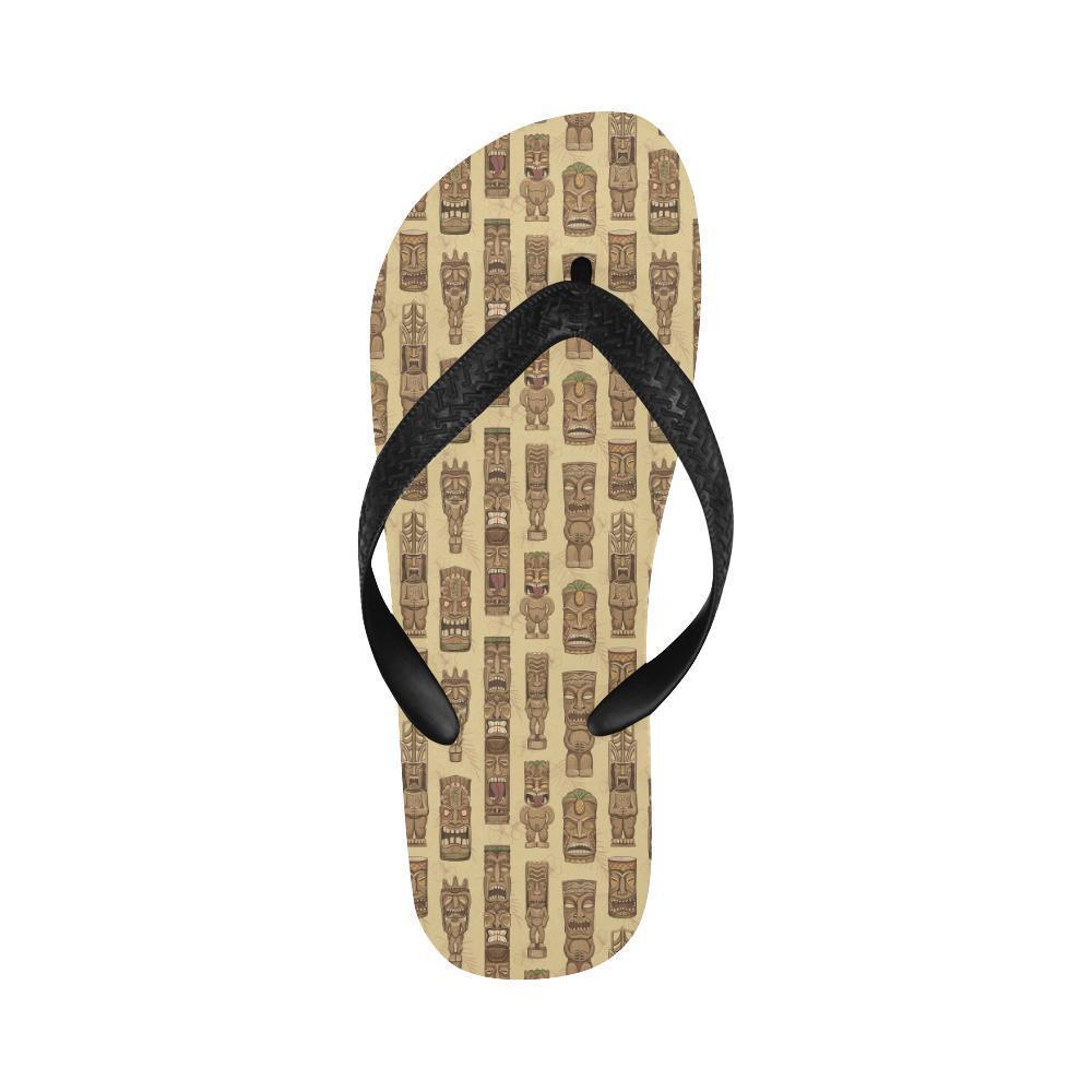 Totem Tiki Style Themed Design Flip Flops - JTAMIGO