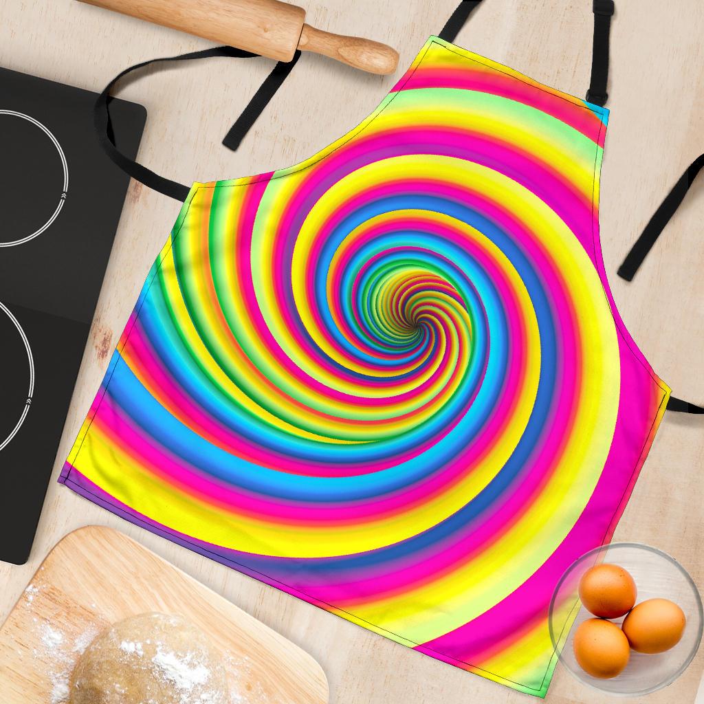 Vortex Twist Swirl Rainbow Design Women Apron - JTAMIGO